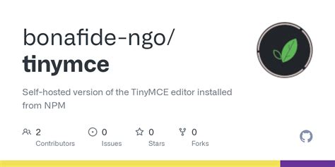 Github Bonafide Ngotinymce Self Hosted Version Of The Tinymce Editor Installed From Npm