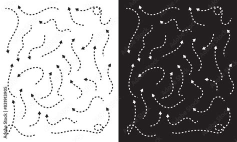 Clean Dot Style Hand Drawn Doodle Arrows Set Clean Dot Arrows Style Doodle Set Hand Drawn