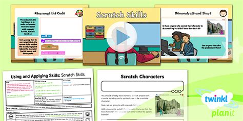 computing using and applying skills scratch skills year 2 lesson pack 6