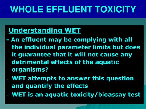 PPT WHOLE EFFLUENT TOXICITY PowerPoint Presentation Free Download ID 6588877