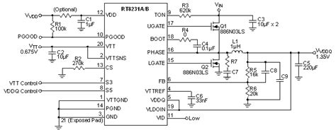 rt8231a rt8231b ddr内存电源控制器 richtek technology