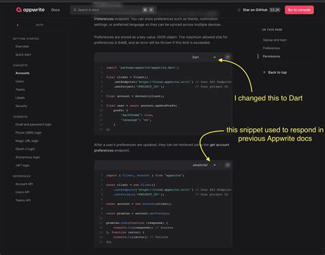 Documentation Request To Change All Code Snippets To A Desired Language When One Snippet Is