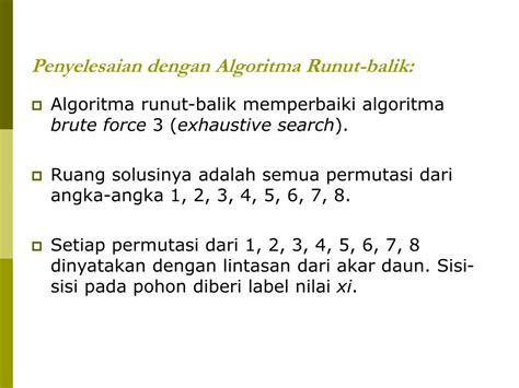 Ppt Algoritma Runut Balik Backtracking Powerpoint Presentation Free Download Id 4761818