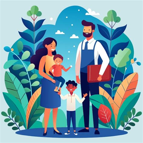 Adoption Vector Illustration Flat 2 Premium Ai Generated Vector