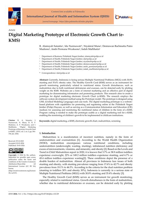 Pdf Digital Marketing Prototype Of Electronic Growth Chart E Kms