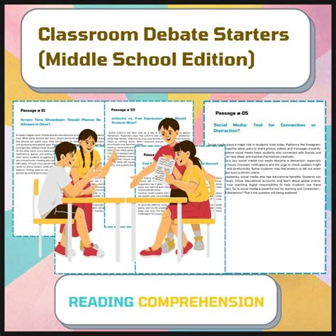 Classroom Debate Starters Middle School Edition Literacy Activities