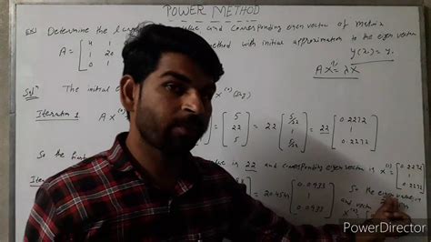 Power Method Numerical Analysis Youtube
