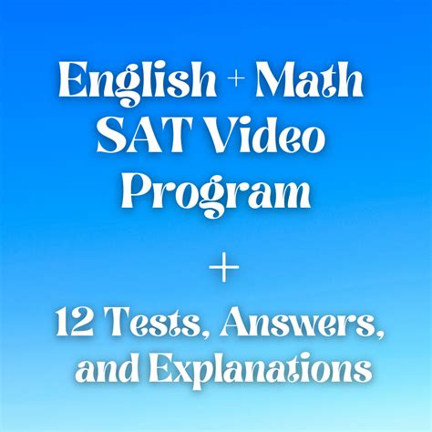 Sat Videos English And Math Precision Test Prep