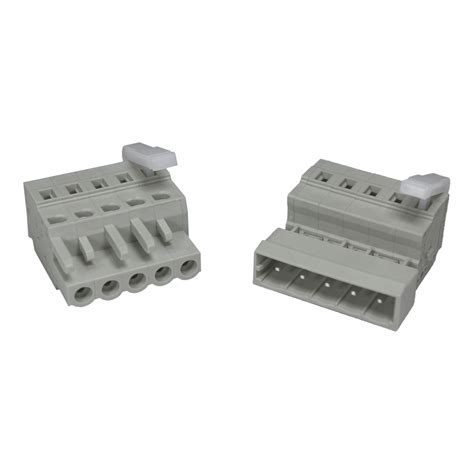 Terminal Block Pluggable Quick Release 5 Position Moss Led