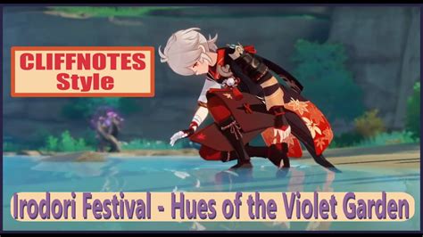 Cliffnotes Style Irodori Festival Event Full Commentary 4182022