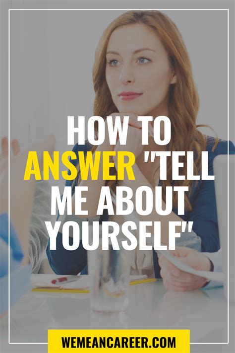 Interview questions how to answer tell me about yourself – Artofit