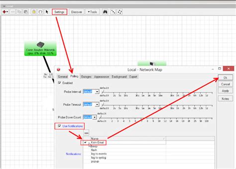cara membuat notifikasi email the dude aplikasi monitoring jaringan