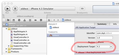 Iphone Run Ios4x Simulator From Xcode 42 4c199 Downloaded 1st Nov