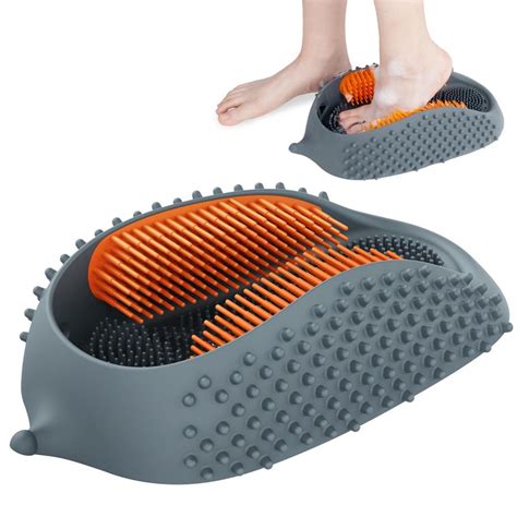 Jialeya Lu Lala Shower Foot Scrubber Portable Manual Foot Massager