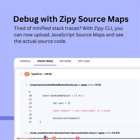 Dealing With Minified Stack Traces Can Be Frustrating But Zipy CLI Is