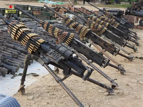 ကျောက်တော်မြို့ စကခ ၉ နှင့် တပ်ရင်း ၃ ရင်းမှ လက်နက်ခဲယမ်းများကို ထုတ်ဖော်ပြသ