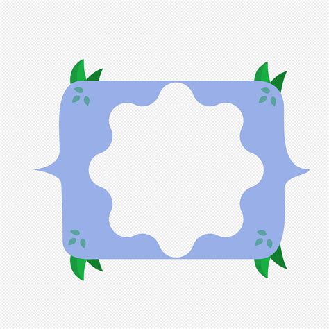 파란색 테두리 Png 일러스트 무료 다운로드 Lovepik