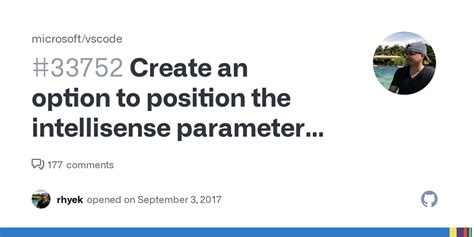 Create An Option To Position The Intellisense Parameter Info Top Or Bottom · Issue 33752
