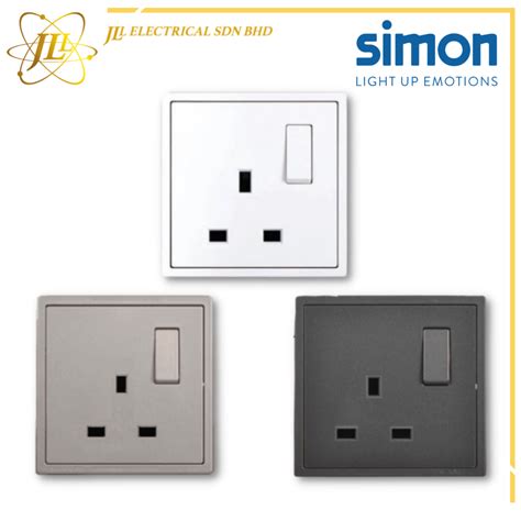 Simon Switch I7 701382 30 13a Flat Pin Switch Socket Outlet Matt White