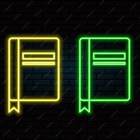 Premium Vector Notebook Neon Icon Simple Thin Line Outline Vector Of