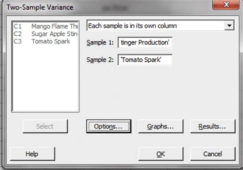 How To Run A Test For Two Variances In Minitab Glss