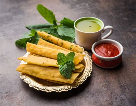 Indian Breakfast Fafda Food Stock Illustration Illustration Of Street