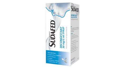 Non Drowsy Sudafed® Decongestant Syrup