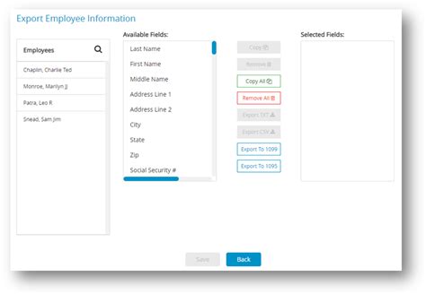 Export Employee Information From Checkmark Online Payroll