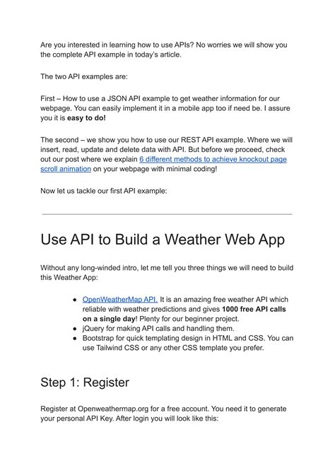 Learn How To Use Api With 2 Api Examplespdf