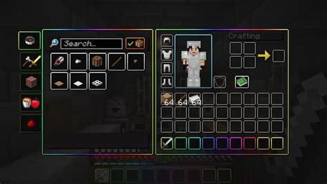 OptiFine Animated RGB GUI For MC Java Minecraft Texture Pack