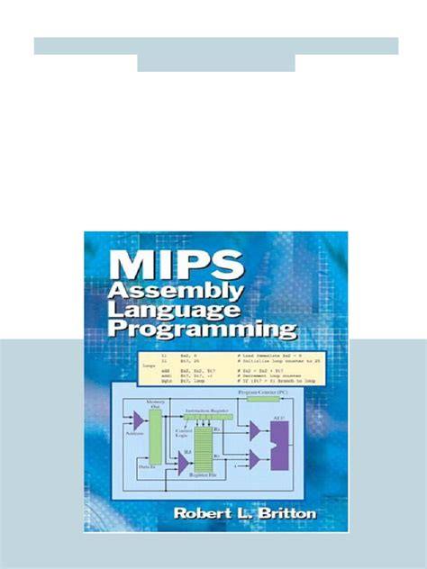Mips Assembly Language Programming Robert Britton Download Full