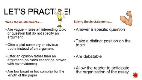 Writing An Effective Thesis Statement A Thesis Statement