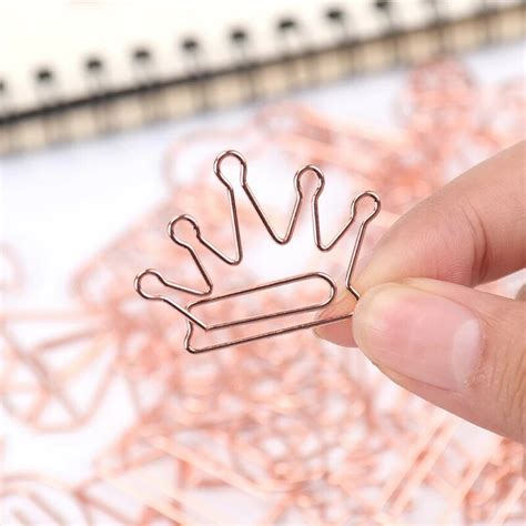 아름다운 봉투 책갈피 플래너 종이 클립 금속 재료 책갈피 책 문구 학교 사무용품 팩당 5 개 사무실 바인딩 용품