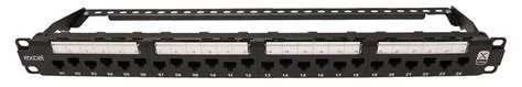 Buy Excel CAT6a 24 Port Unscreened PCB Punchdown Panel Comms Express