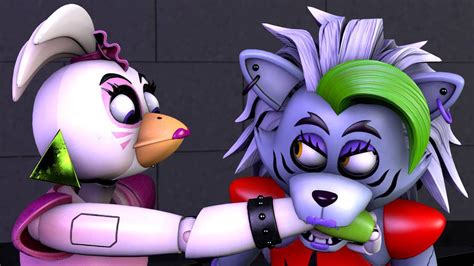 Roxanne Wolf Bites Glamrock Chica Fnaf Sbsfm By Gwenalvarez36 On