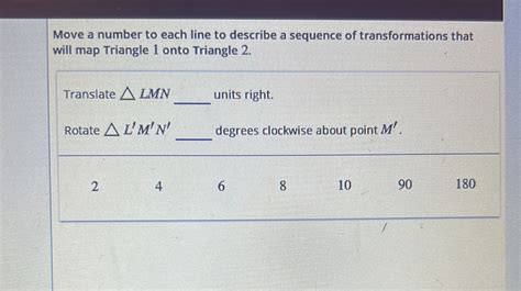 solved move a number to each line to describe a sequence of