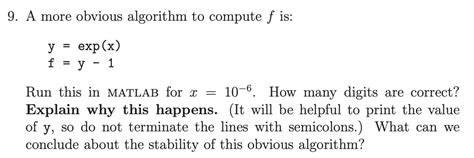 Solved 9 A More Obvious Algorithm To Compute F Is Exp X Y Chegg Com