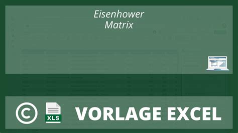 Eisenhower Matrix Vorlage Excel