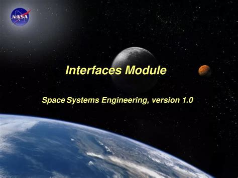 PPT Interfaces Module Space Systems Engineering Version PowerPoint Presentation ID