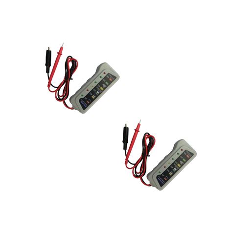 Ounona 2pcs 12v Practical Digital Battery Tester Charging System Analyzer Battery Monitor