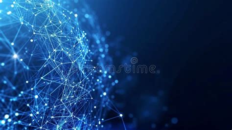 Visualization Of Digital Data And Network Connections In Abstract