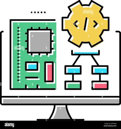 Embedded Software Color Icon Vector Illustration Stock Vector Image And Art Alamy