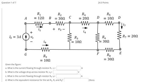 Solved What Is The Current Flowing Through Resistor R1