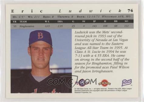 1995 Best Base 74 Eric Ludwick
