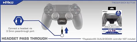 Amazon Com Nyko Trigger Back Button With Thumb Caps For PS Game Like A Pro PlayStation