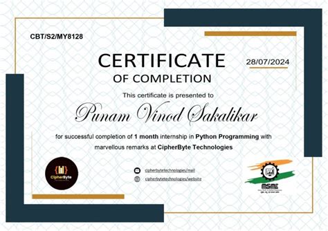 Punam Sakalikar On Linkedin Pythonprogramming Cipherbytetechnologies