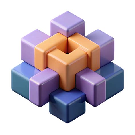 Magnificent Distinctive Geometric Pattern Of Interlocking Diamonds Minimal Design Flat Color