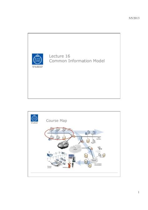 Pdf Lecture 16 Common Information Model Kth · • Common Information