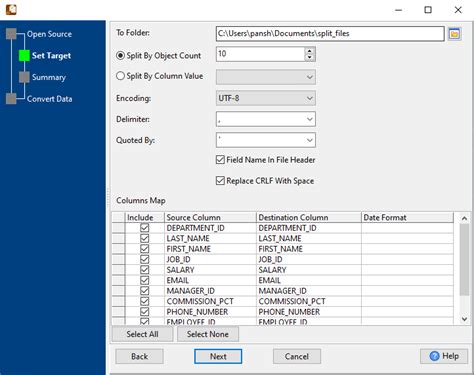 Split Large Csv File Into Multiple Files