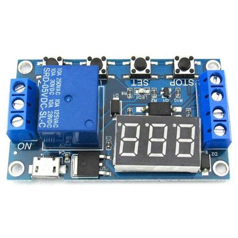 V Delay Timer WS Micro USB DC V Digital LED Display Trigger Turn